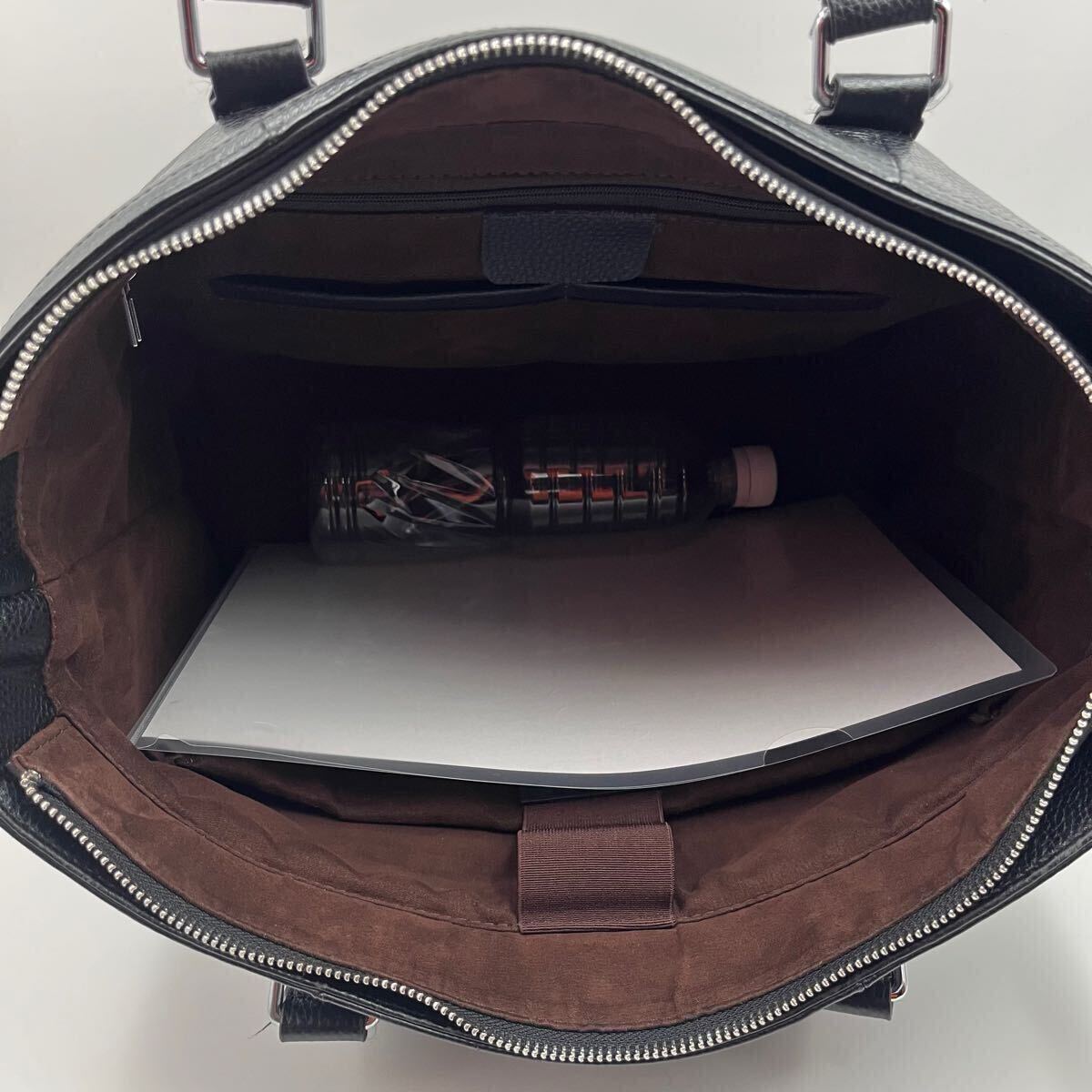 Yahoo!オークション - 極美品 本革 A4収納 肩掛け シボレザー トートバ...