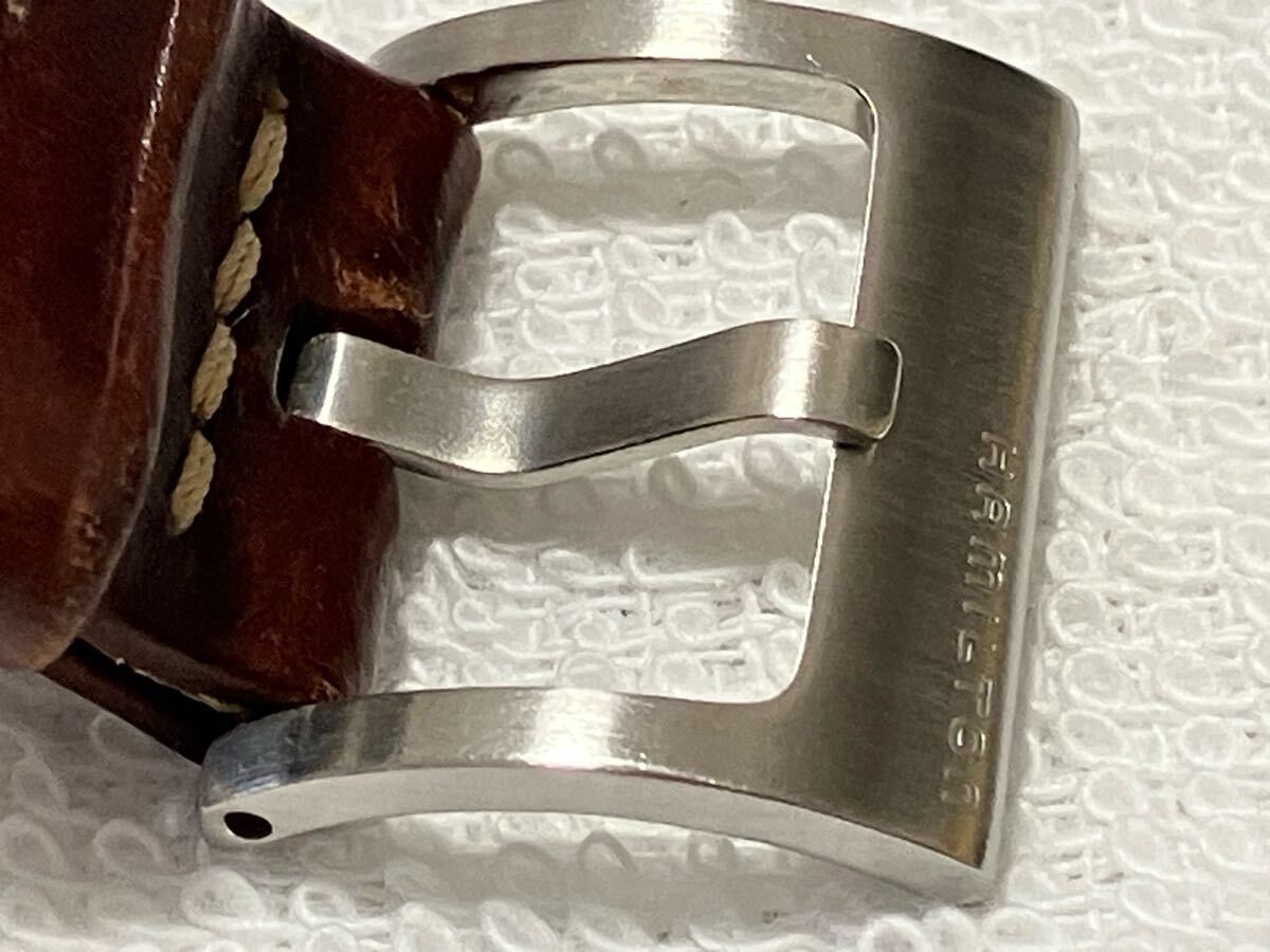 Yahoo!オークション - J454 ハミルトン カーキ ホワイト オートマチッ...