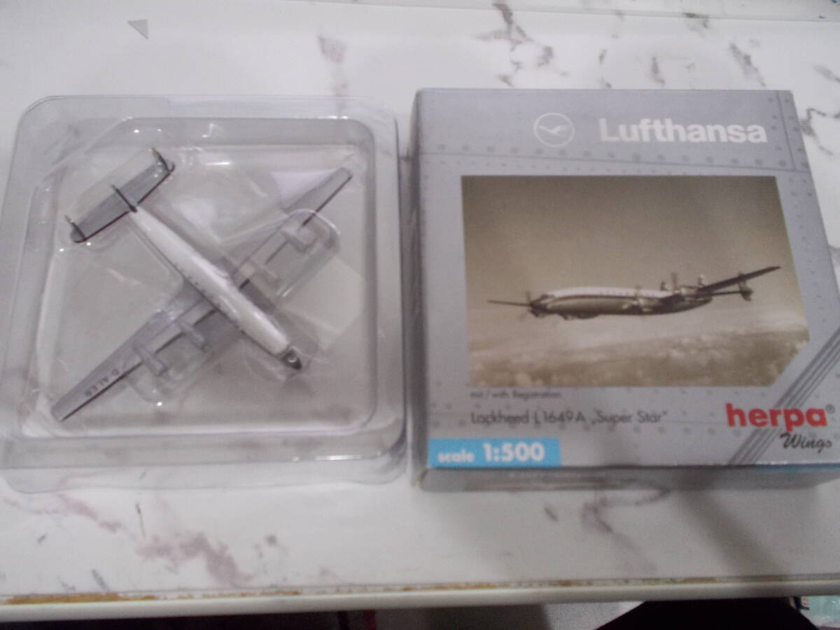 Yahoo!オークション - herpa Lufthansa Lockheed L-1649A Super Star 1...