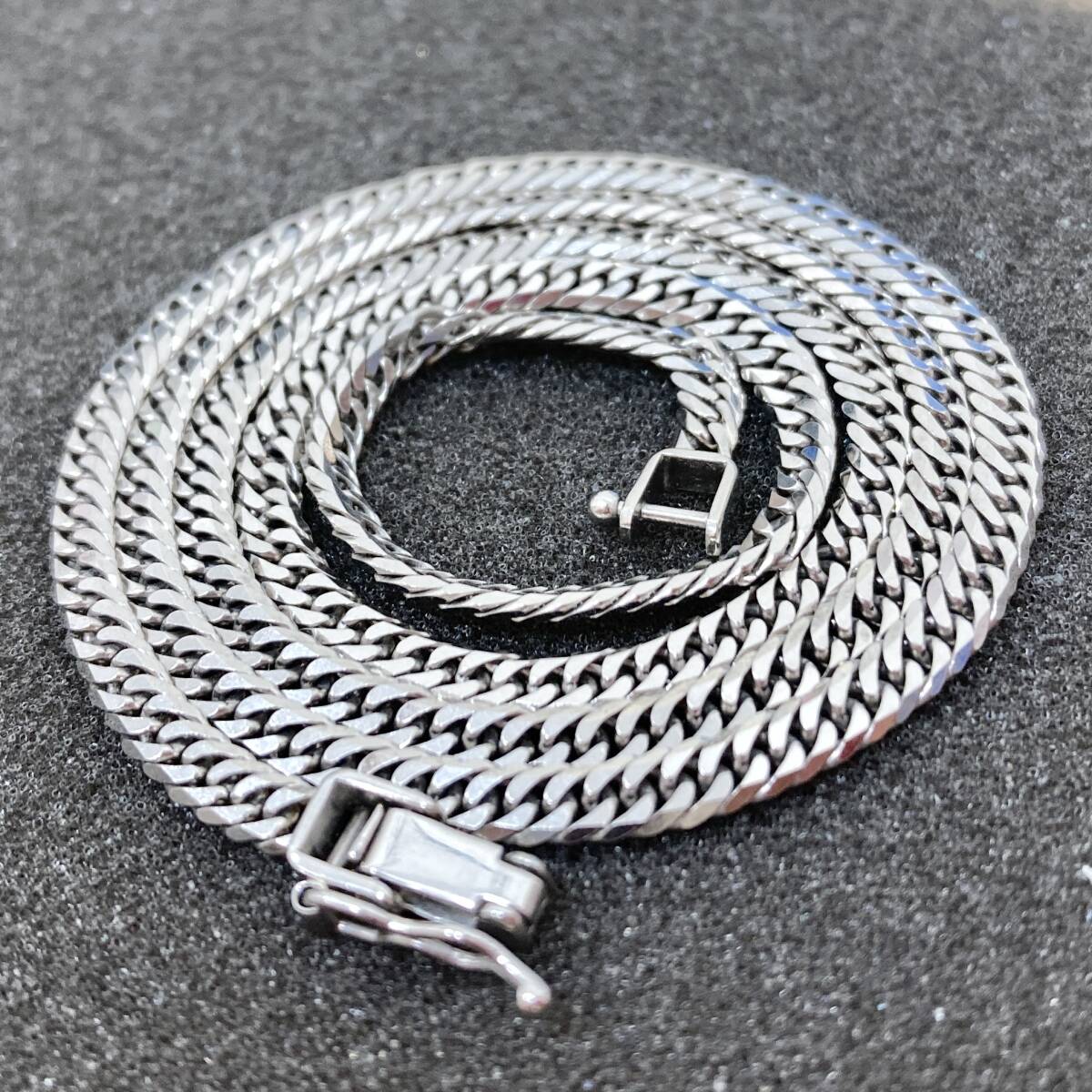 Yahoo!オークション - Pt850 喜平 ネックレス 6面 ダブル 20.2g 約50cm...