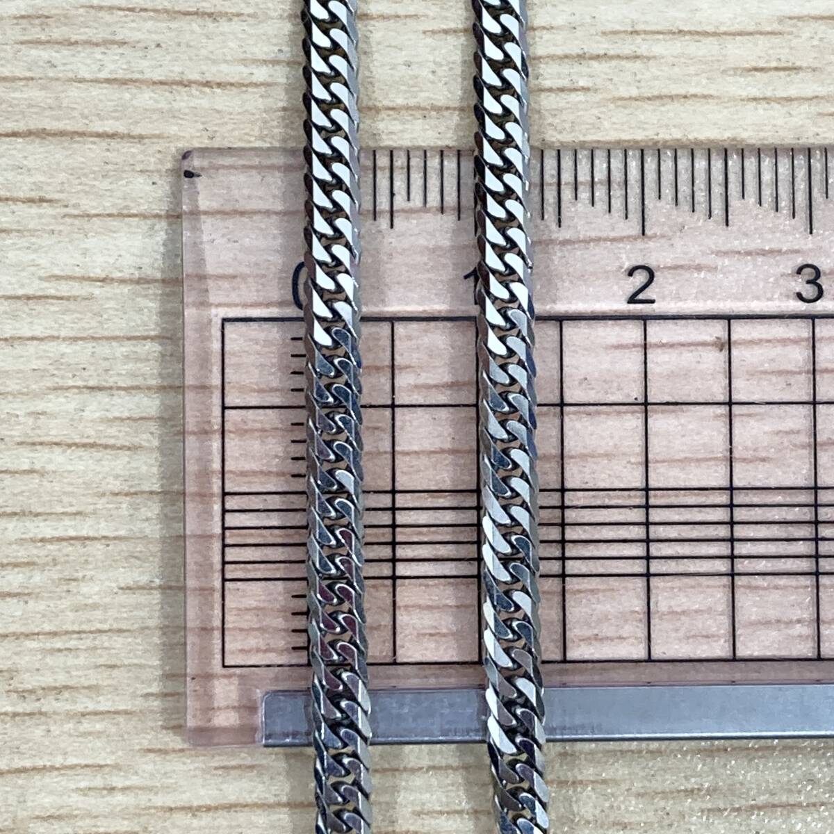 Yahoo!オークション - Pt850 喜平 ネックレス 6面 ダブル 20.2g 約50cm...