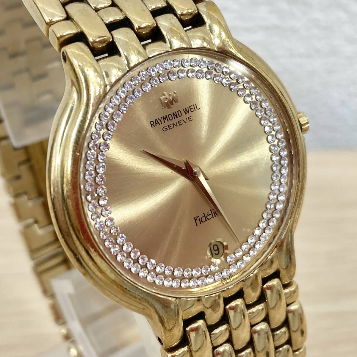 稼働 / RAYMOND WEIL レイモンドウィル Fidelio フィデリオ 4802 18K GP デイト ゴールド文字盤 腕時計(その他)｜売買されたオークション情報、yahooの商品 ...