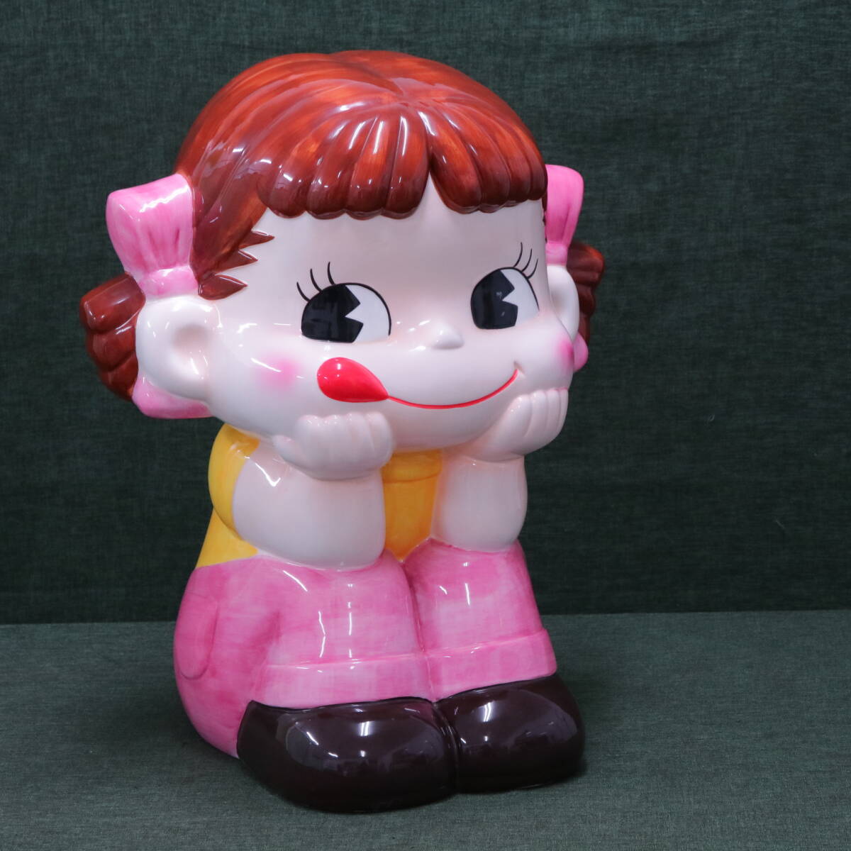 あ//A9126 陶器製 不二家 おすわりペコちゃん ジャンボペコちゃん人形 FUJIYA No.0247 ファミリークラブ 非売品 品 品 入手困難(その他)｜売買されたオークション情報 ...