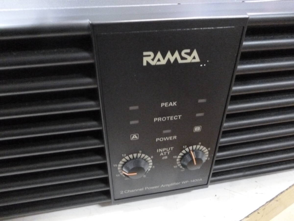 Yahoo!オークション - RAMSA 2チャンネルパワーアンプ WP-1400A 中古品...