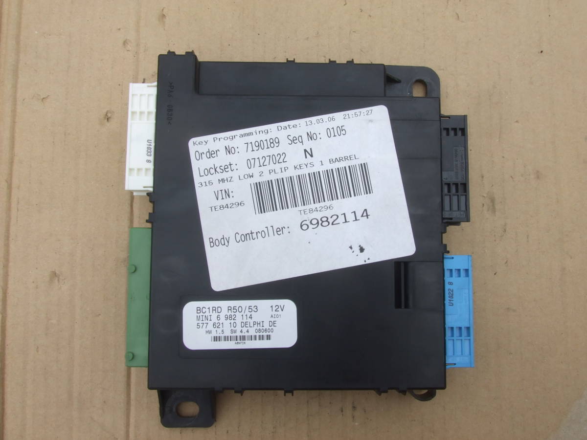 Yahoo!オークション - RA16 ミニ R50 後期 BCM ボディーコントロール...