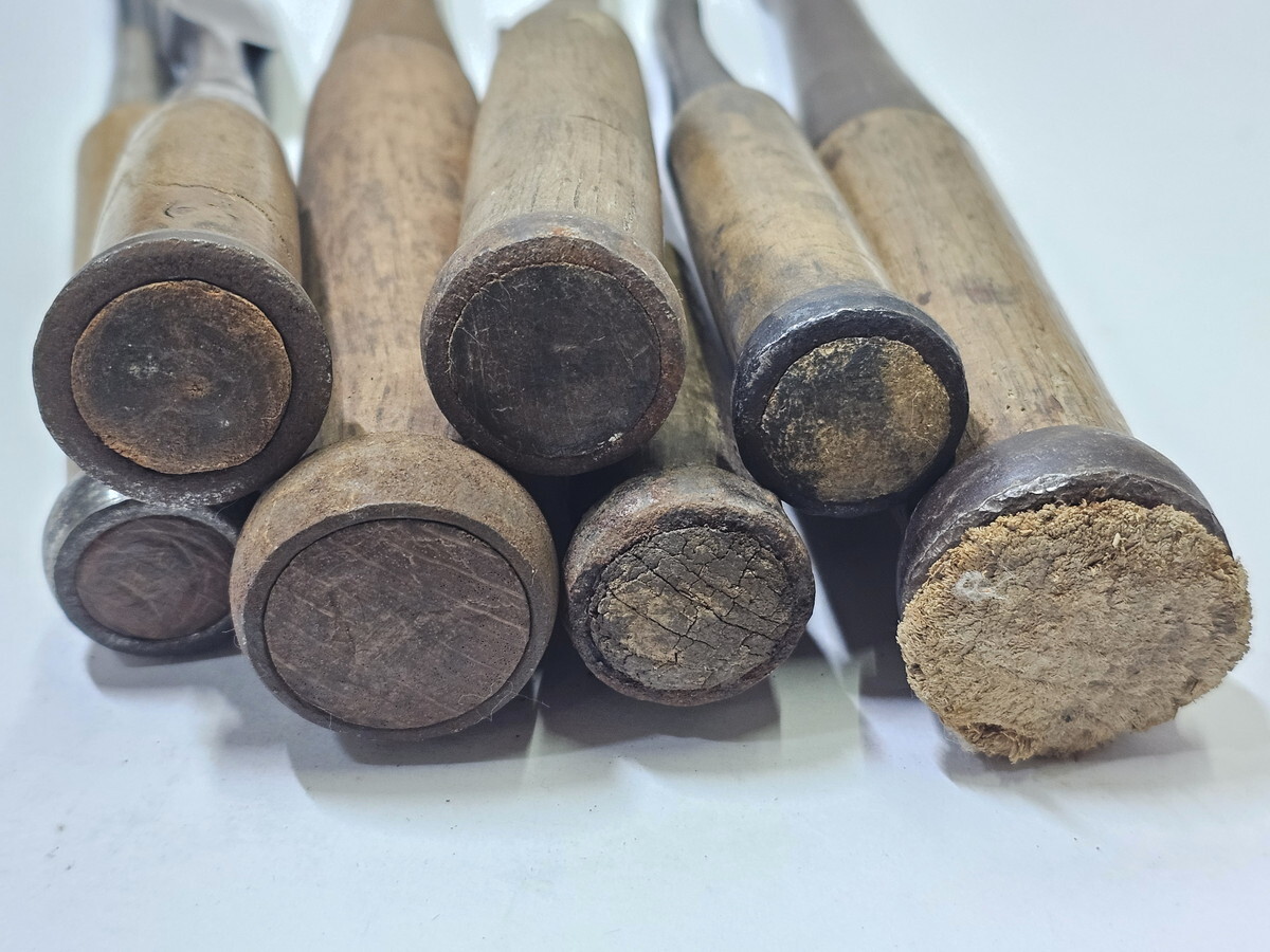 Yahoo!オークション - B117-60 ノミ 鑿 7本まとめて 村正 兼彦 隆弘 助...