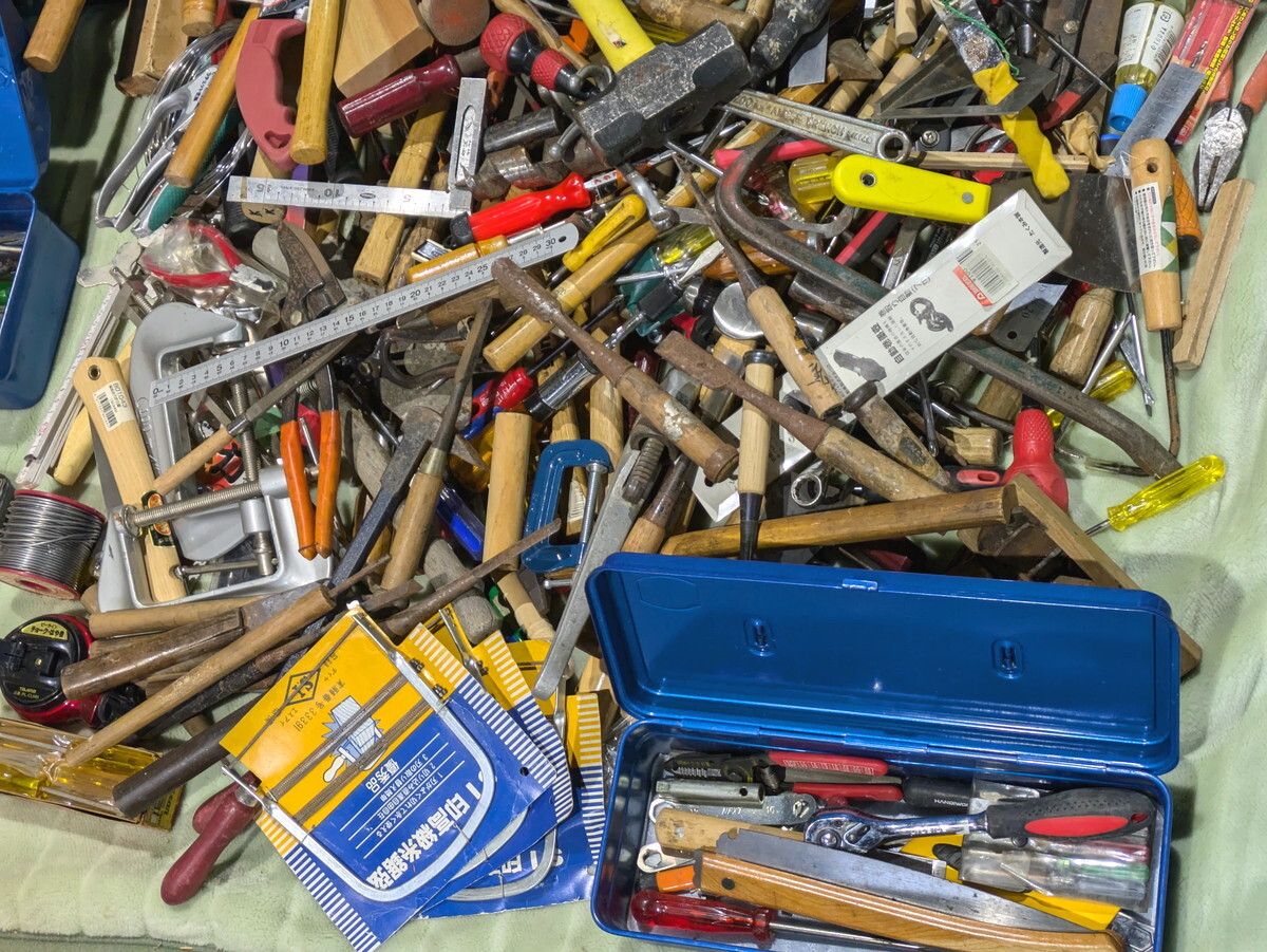 Yahoo!オークション - B026 工具 大量 約100㎏まとめて DIY 大工 ツー...