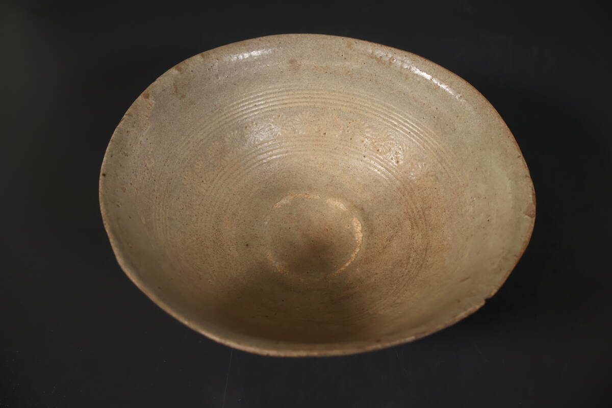 Yahoo!オークション - 【和】(A1714) 時代古作 李朝 李朝花三島象嵌鉢 ...