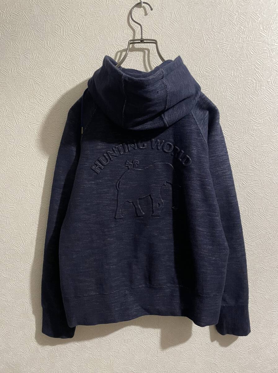 ◯ HUNTING WORLD エンボス ロゴ スウェット パーカー ◯ HUNTING WORLD エンボス ロゴ スウェット パーカー