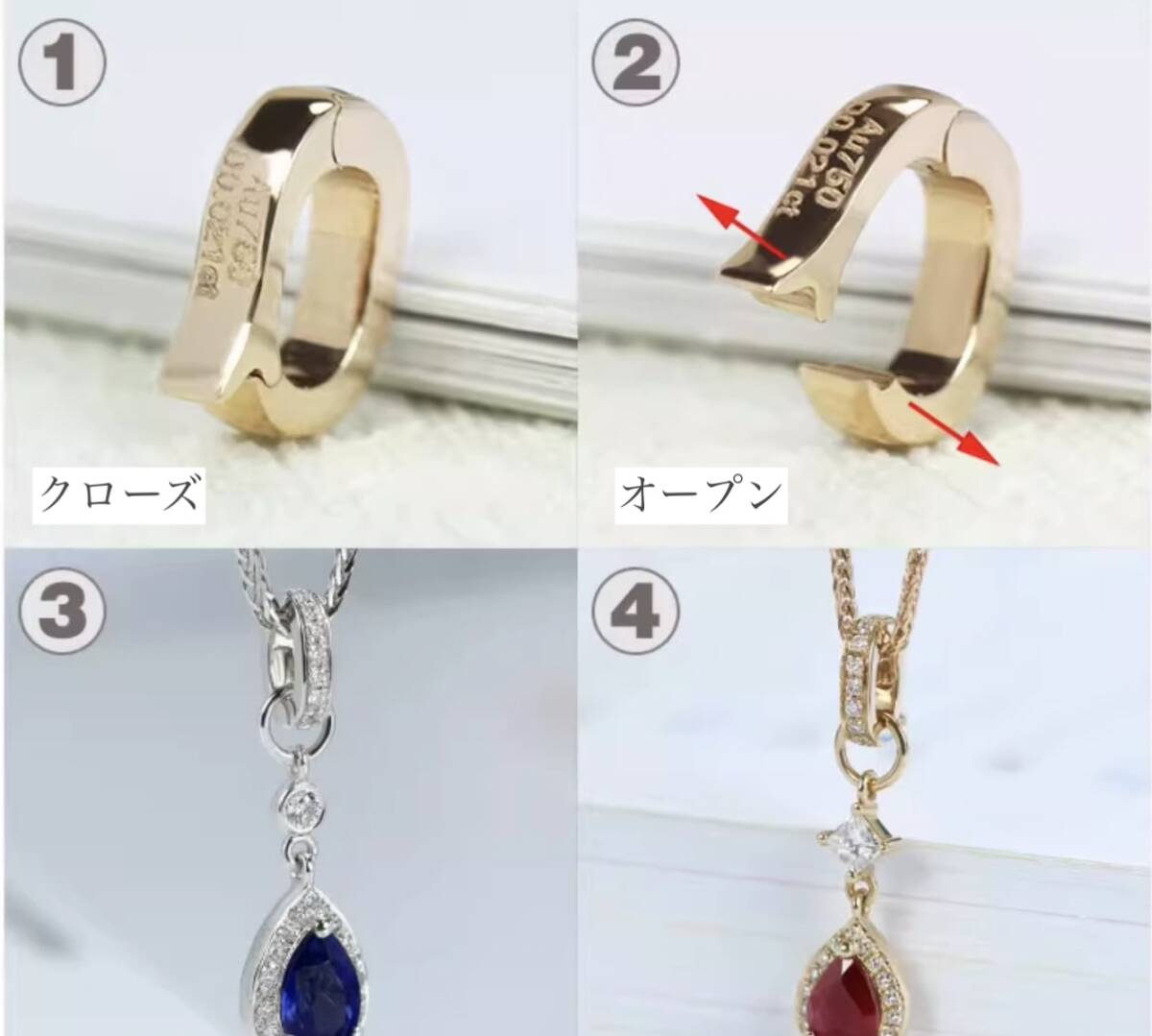 K18YG WG PG バチカン パーツ ダイヤモンド チャーム留め ダイヤ K18YG WG PG バチカン パーツ ダイヤモンド チャーム留め ダイヤ