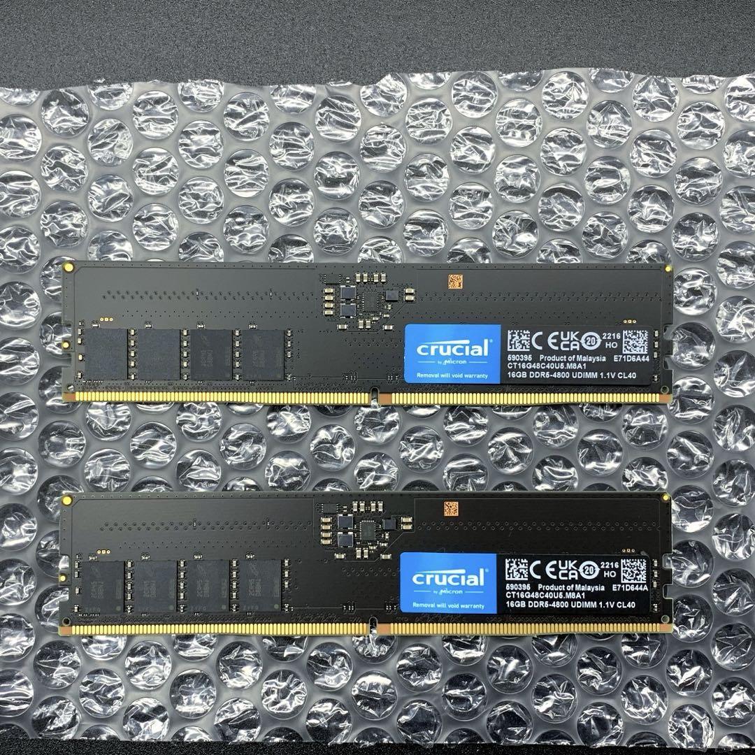 Yahoo!オークション - Crucial ddr5-4800 32GB(16GBx2)