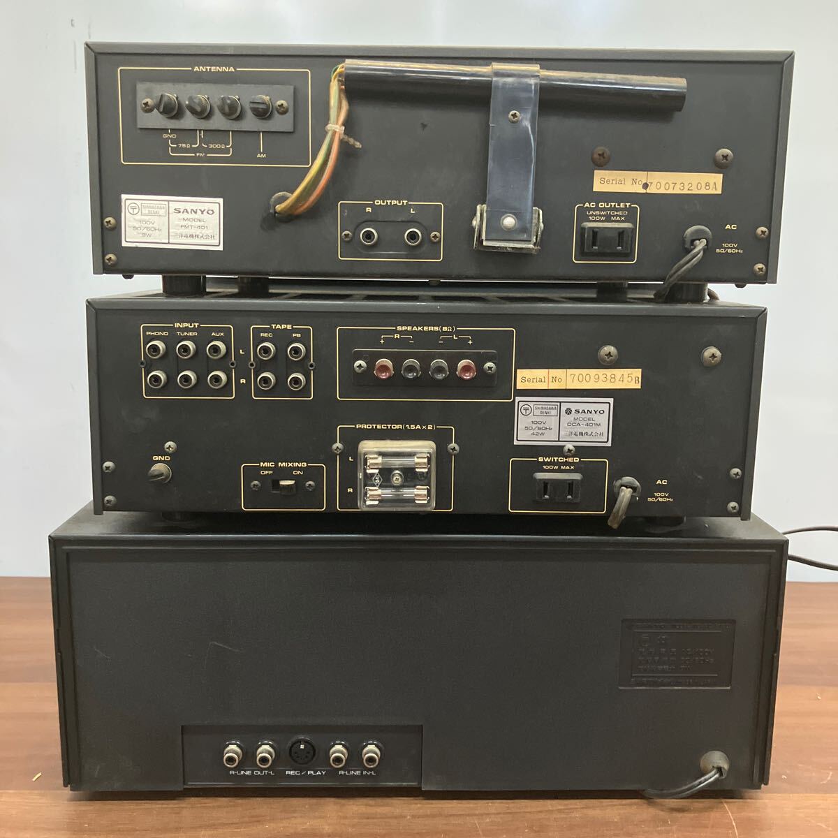 Yahoo!オークション - SANYO OTTO オーディオ機器 FMT-401 DCA-401M RD...