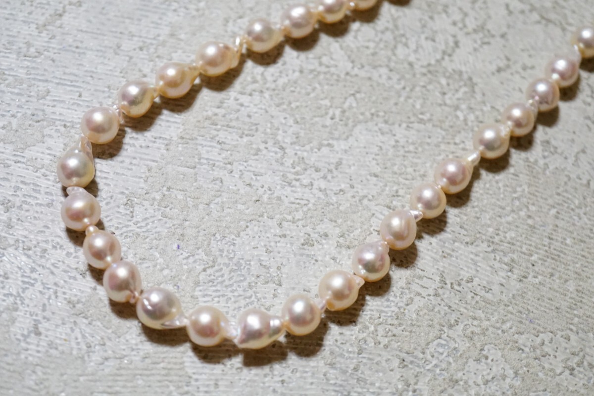 Yahoo!オークション - 1151 本真珠 パール ネックレス ヴィンテージ ア...