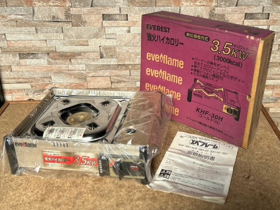 Yahoo!オークション - 【未使用品】EVEREST エベレスト ガスコンロ 3.5...