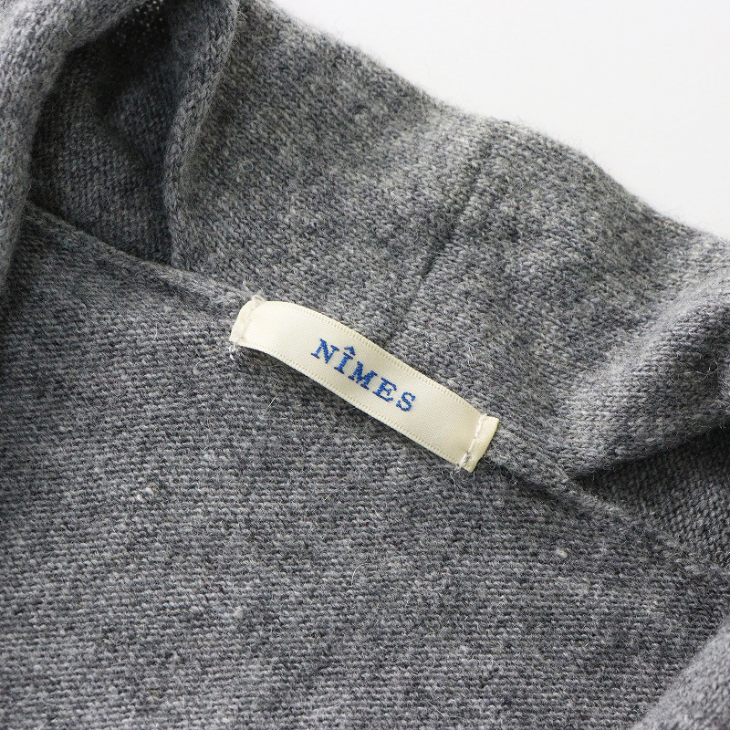 Yahoo!オークション - ニーム NIMES ELENA ドレープニットカーディガン...