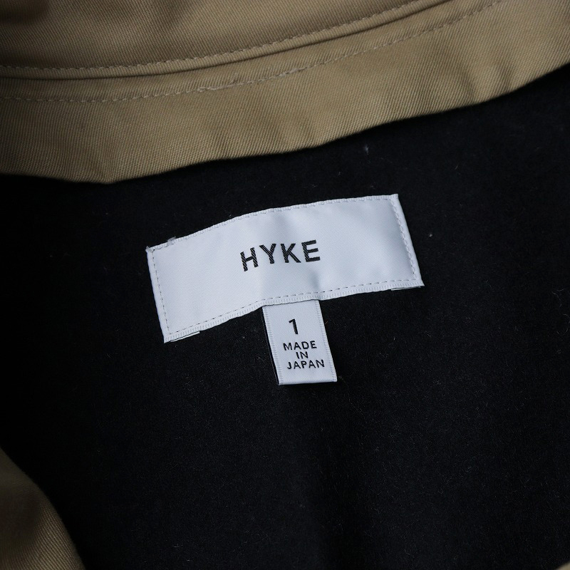 Yahoo!オークション - 定価8.2万 ハイク HYKE 17005 TRENCH COAT ウー...