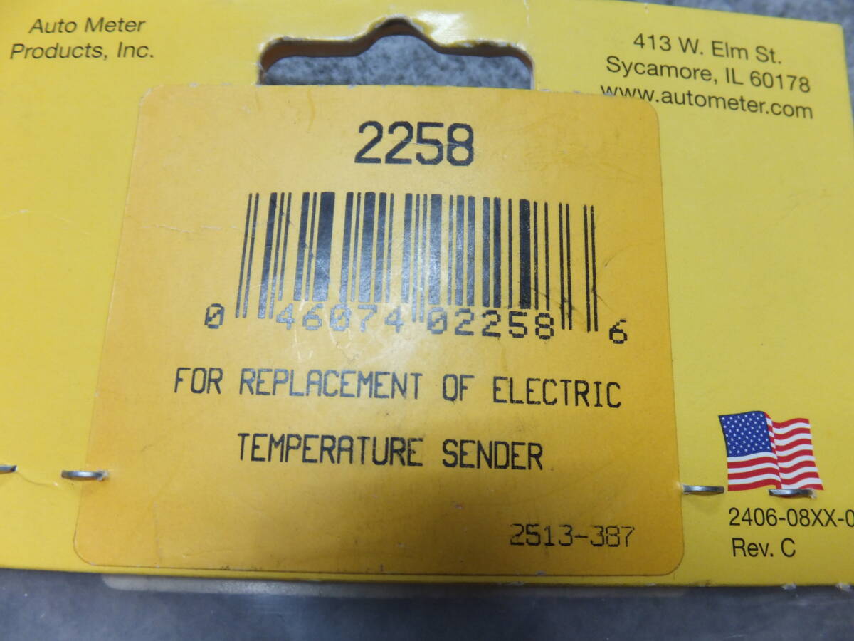 Yahoo!オークション - #2258 オートメーター温度センダー AutoMeter Re...
