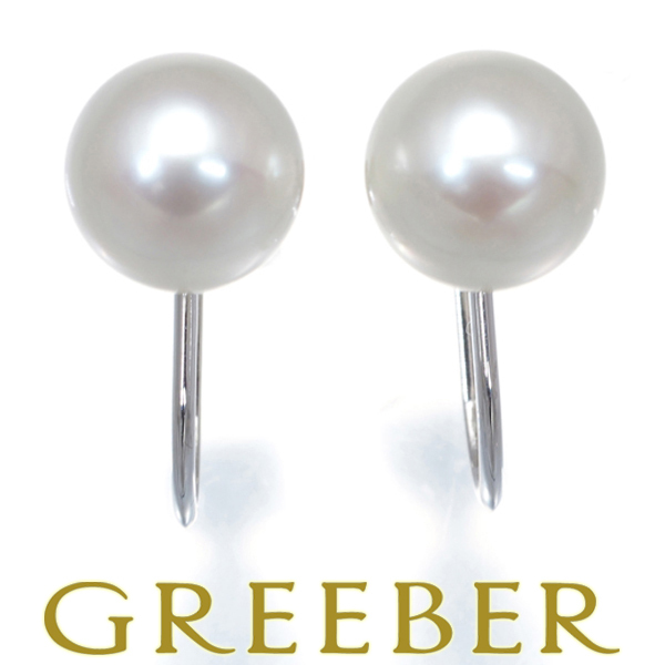 Yahoo!オークション - ミキモト イヤリング パール 真珠 7.4mm K18WG B...