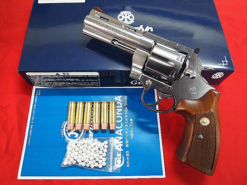 Yahoo!オークション - マルシン GAS COLT ANACONDA 4in ABS-SV 6mmBB ...