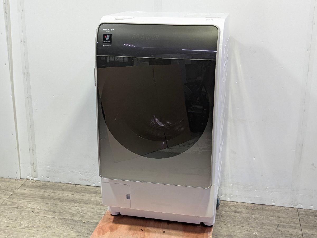 Yahoo!オークション - 【美品】埼玉発B SHARP ドラム式電気洗濯乾燥機 ...