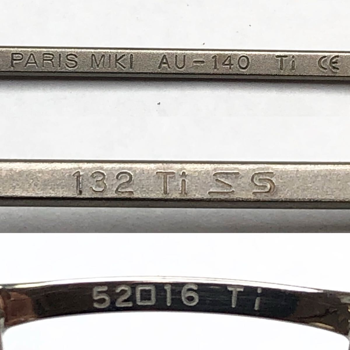 Yahoo!オークション - PARIS MIKI AU-140 K18 パリミキ 眼鏡 メガネ フ...