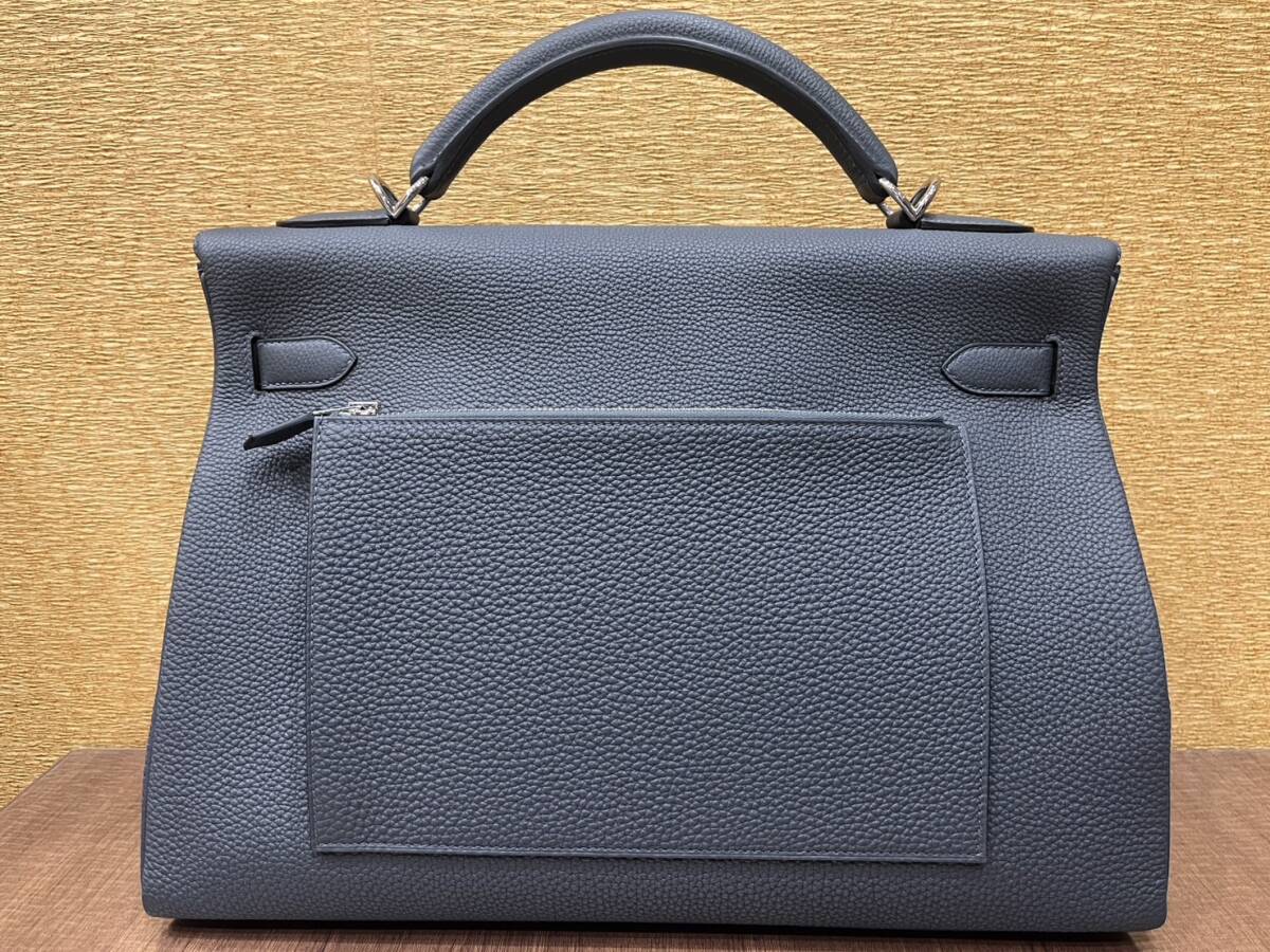 Yahoo!オークション - Herms（エルメス）ケリー42 マキシ バッグ シル...