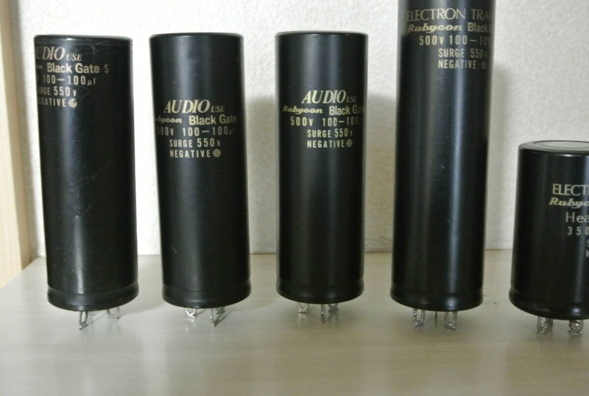 Yahoo!オークション - Rubycon Black Gate 100uF+100uF s 500V 3本 100...