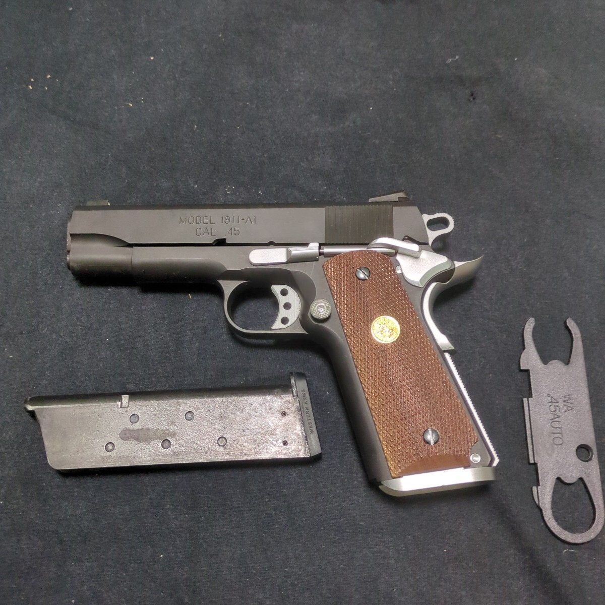 Yahoo!オークション - （ジャンク）WA M1911A1 HW カスタム コマンダー...