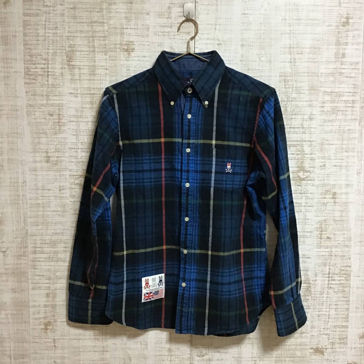 Yahoo!オークション - A301 Psycho Bunny サイコバニー 長袖シャツ 青 ...