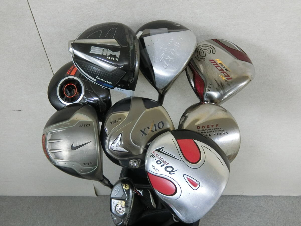 Yahoo!オークション - F604 ジャンク 訳ありゴルフクラブ9本まとめ売...