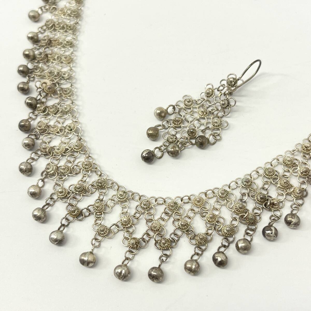 Yahoo!オークション - ST SILVER925 ベイパザル ネックレス 約34g シル...