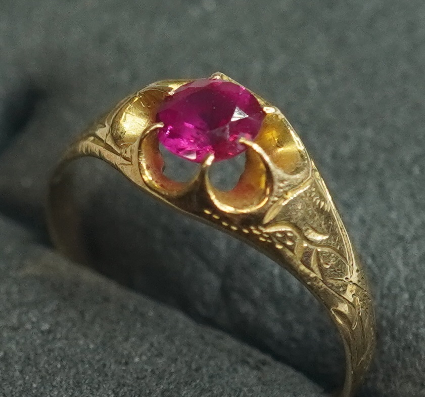 Yahoo!オークション - ルビー 6号 K18 大網てんとう虫 X21-574-12