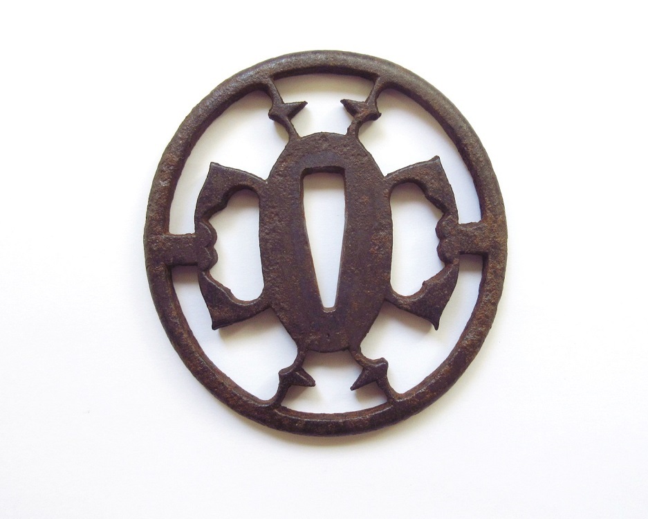 Yahoo!オークション - 13.刀の鍔 約62g 尾張千鳥透