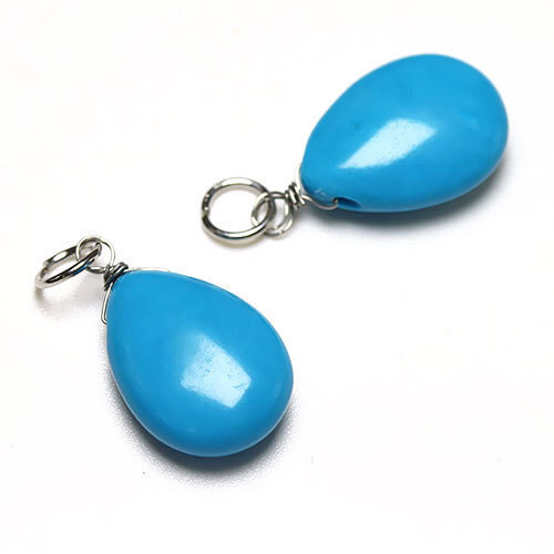 Yahoo!オークション - ターコイズ チャーム 2点 〔p13-2p〕