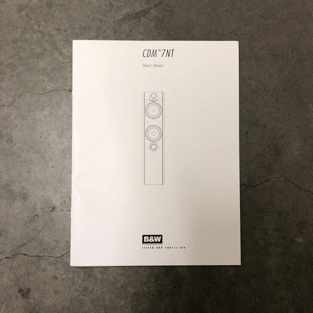 Yahoo!オークション - 【USED】1円スタート ≪ B&W CDM 7NT 3ウェイト...