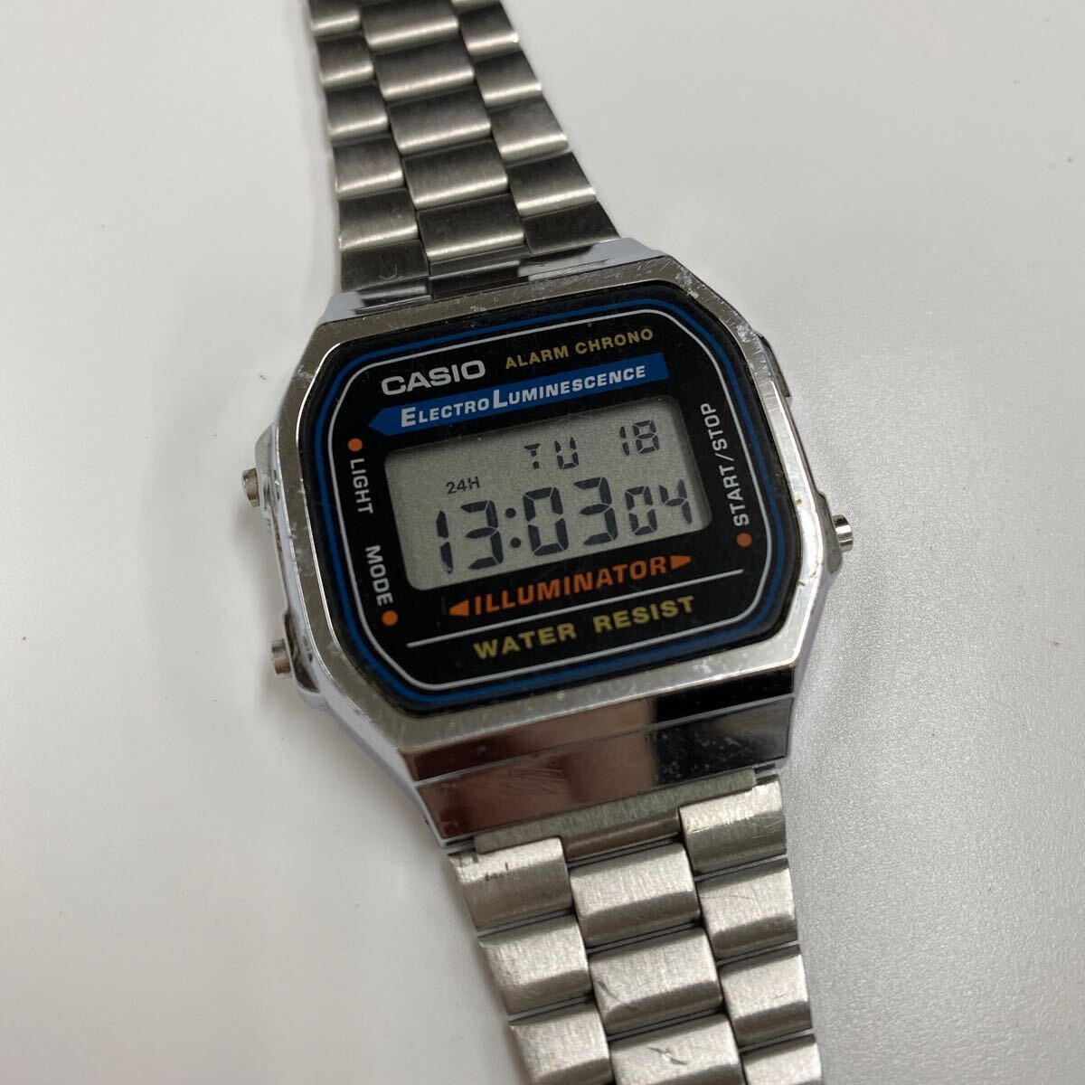 Yahoo!オークション - 34 中古腕時計 稼働品 CASIO A168 アラームクロ...
