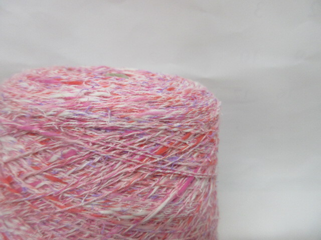 Yahoo!オークション - 段染めコットンスラブ ローズ/パープル 530g e...