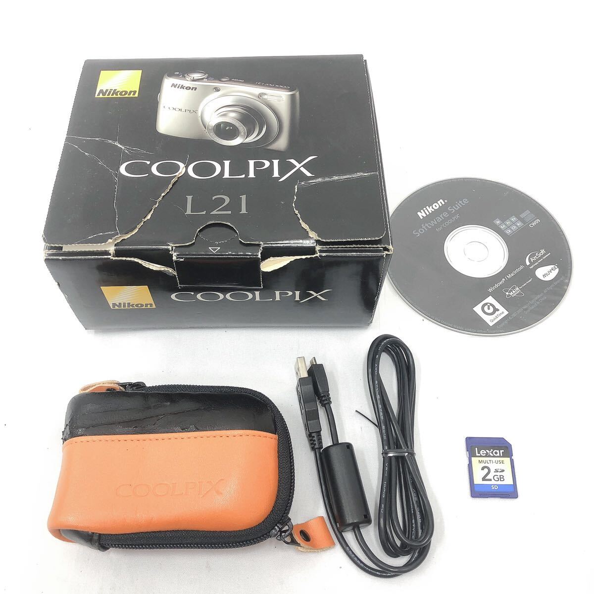 Yahoo!オークション - Nikon ニコン COOLPIX クールピクス L21 シルバ...