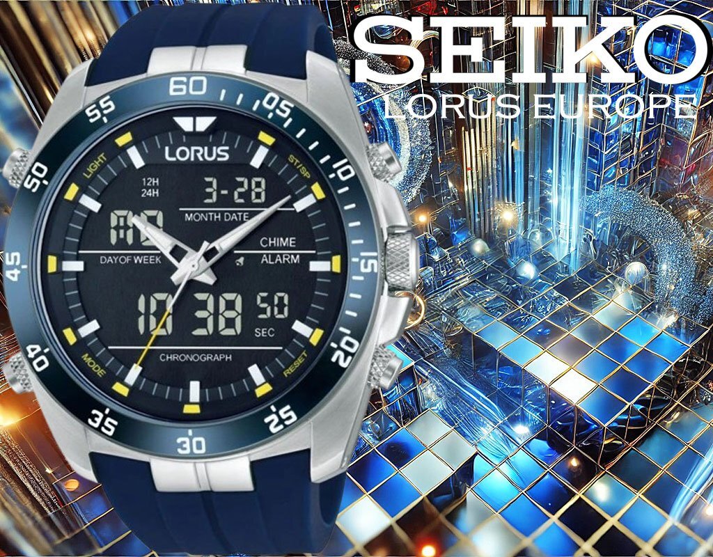 Yahoo!オークション - 新品1円 セイコーLORUS 逆輸入ハイブリッド 欧州...