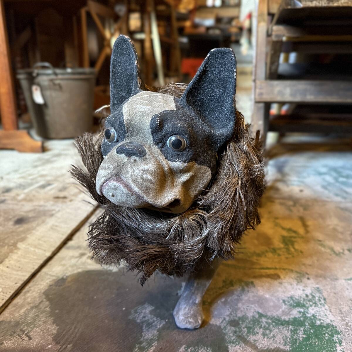 Yahoo!オークション - 【Antique】~1930s Paper French Bulldog ペーパ...