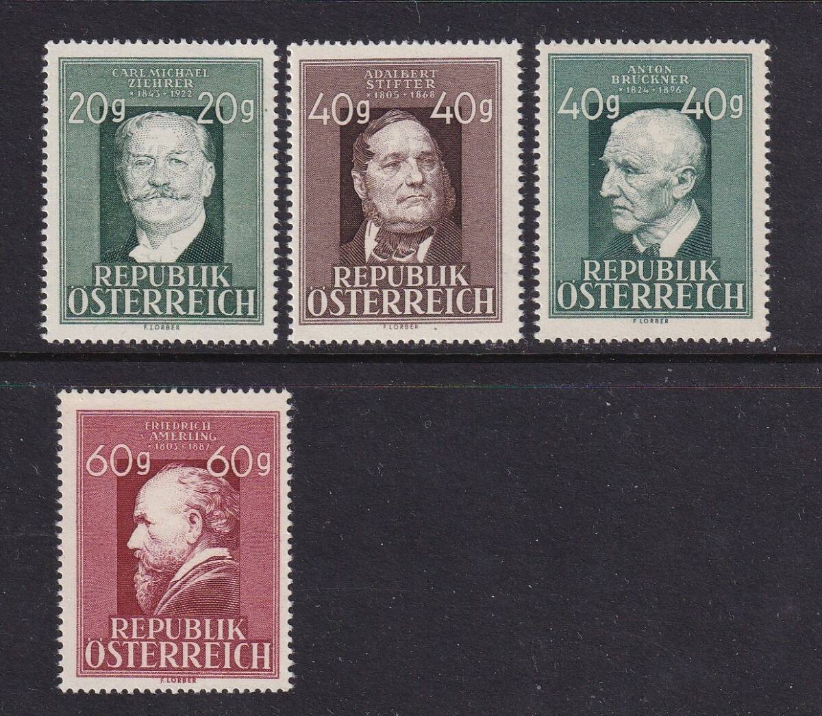 オーストリア 著名人 ツイラー 作曲家 他 1948年 4種完/NH Scott#516 519(ヨーロッパ)｜売買されたオークション情報、yahooの商品情報をアーカイブ公開 ...