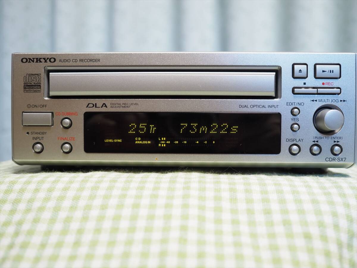 Yahoo!オークション - ONKYO オンキョー CDレコーダー CDR-SX7 リモコ...