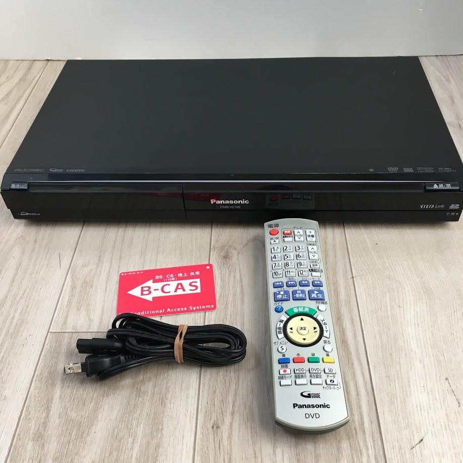 Yahoo!オークション - 【A】Panasonic DMR-XE100-K DVDレコーダー パナ...