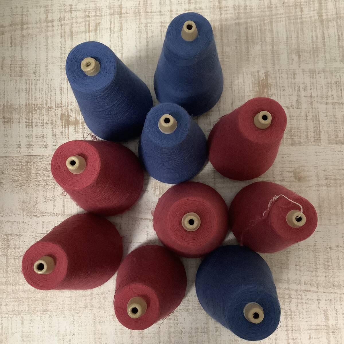 Yahoo!オークション - 新品 工業用コーン巻き糸 毛糸 手芸材料 素材糸 ...