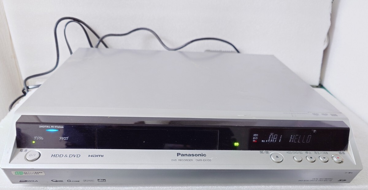 Yahoo!オークション - Panasonic DMR-EX100 2005年製 HDD動作確認 DVD...