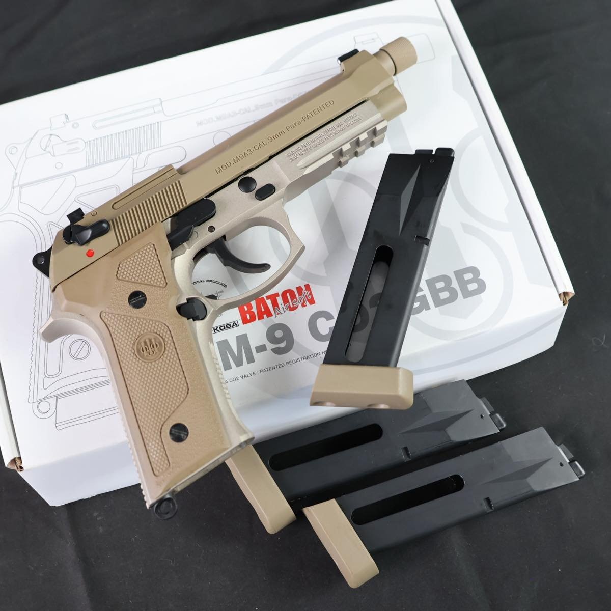 Yahoo!オークション - BATON BM-9 CO2 GBB ガスガン ガスブローバック ...