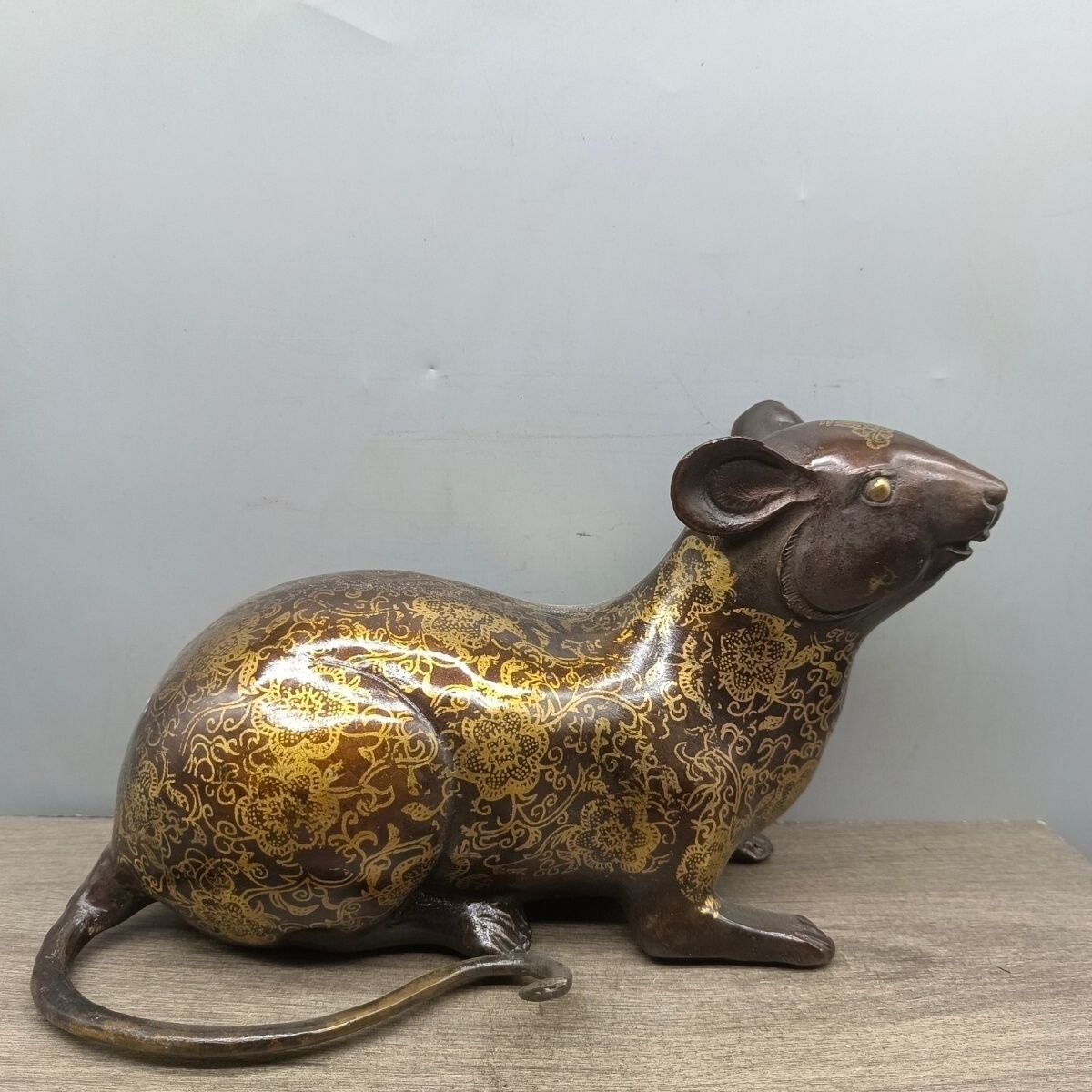 Yahoo!オークション - 旧家蔵出 銅器 鼠02B