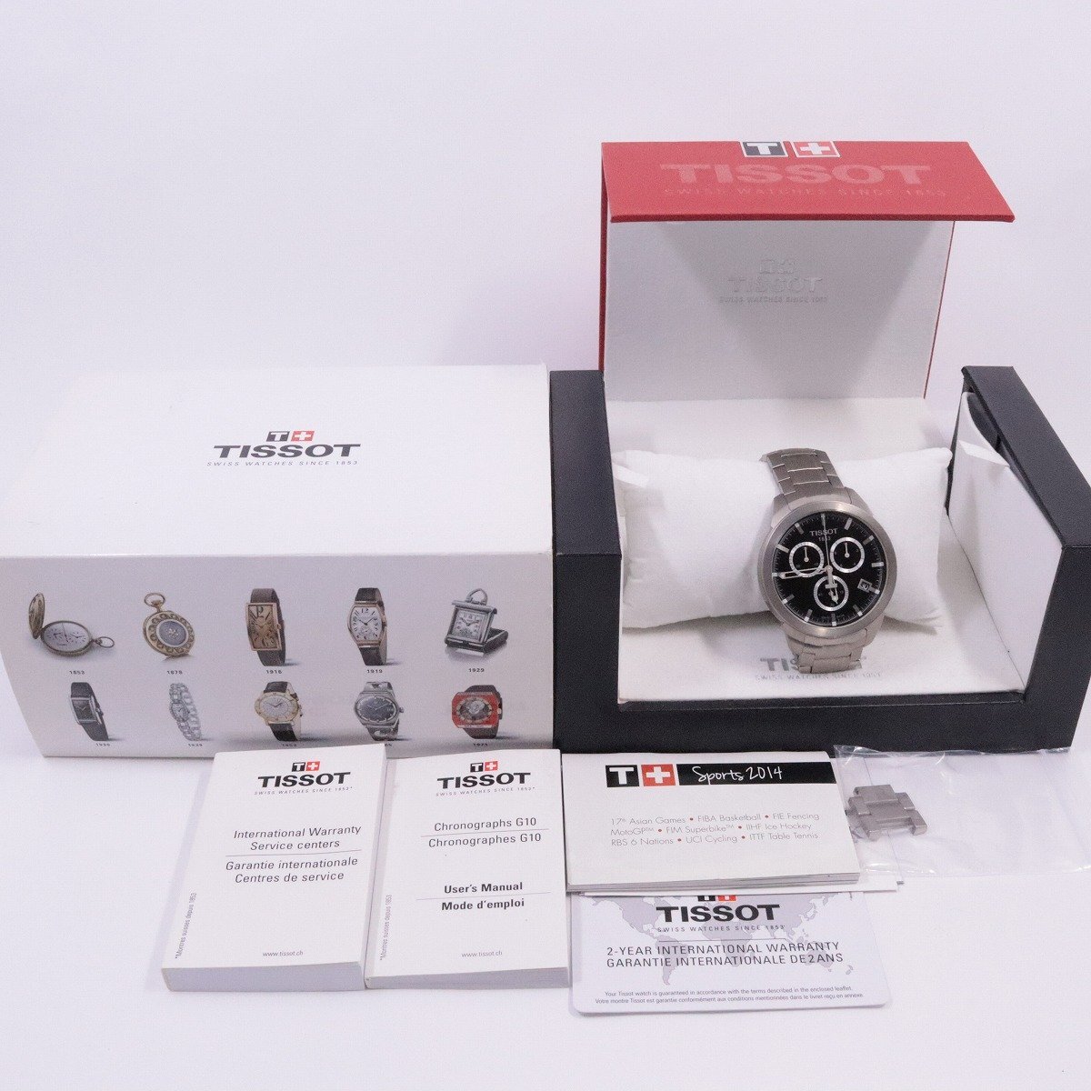 Yahoo!オークション - TISSOT ティソ Tスポーツ チタニウム クロノグラ...