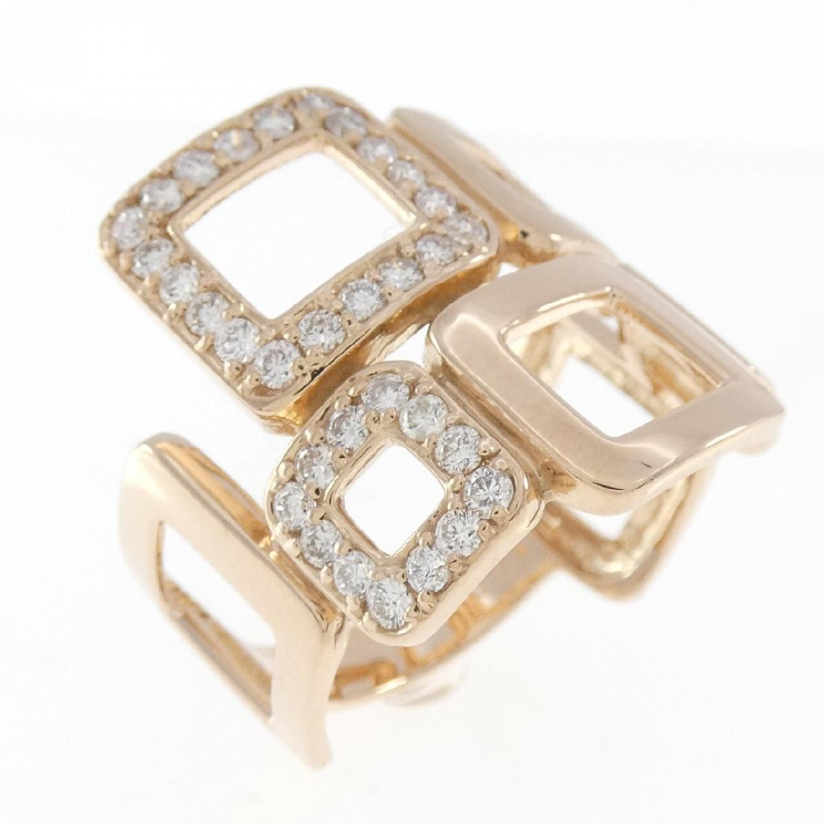 Yahoo!オークション - K18PG ダイヤモンド リング 0.32CT