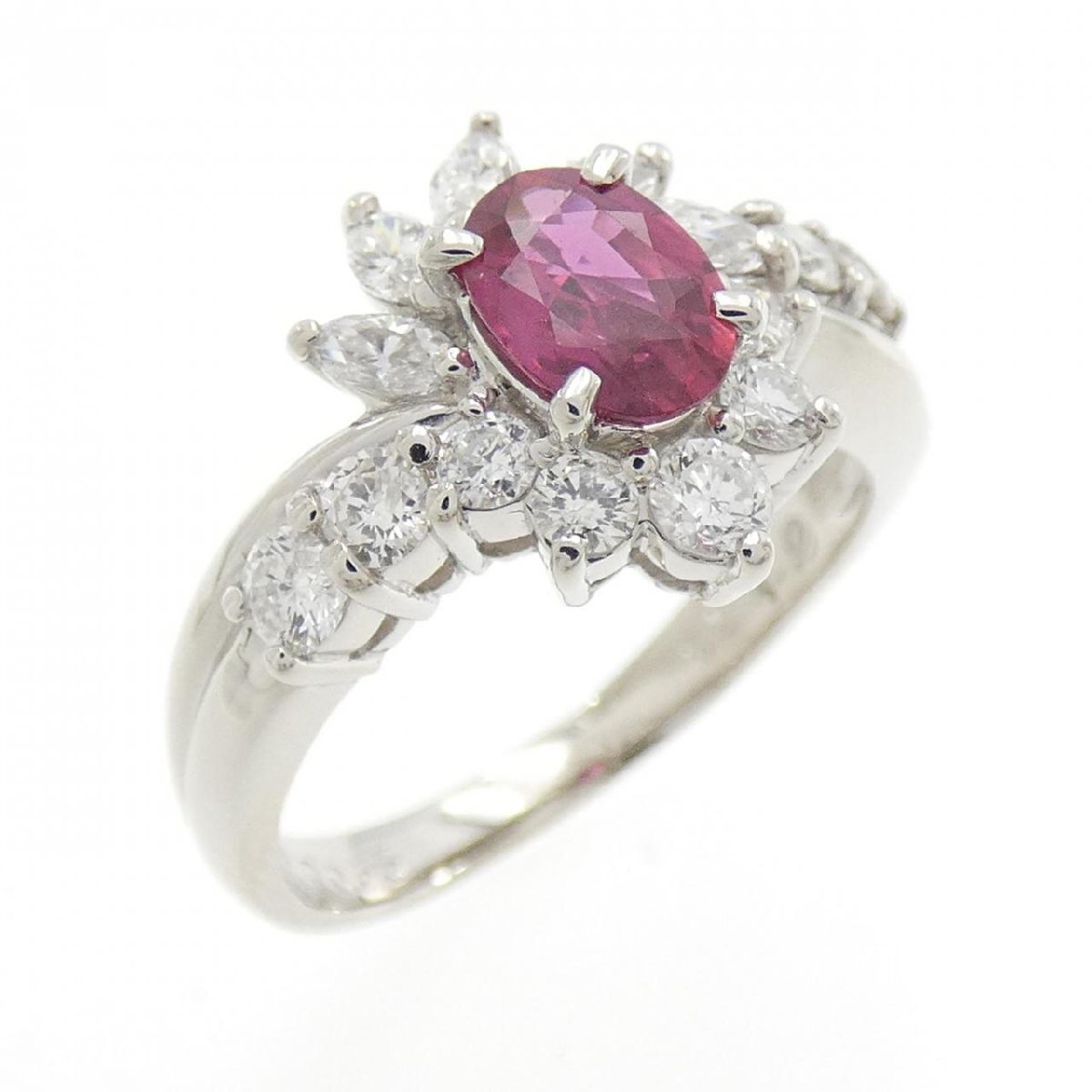 Yahoo!オークション - PT ルビー リング 0.65CT